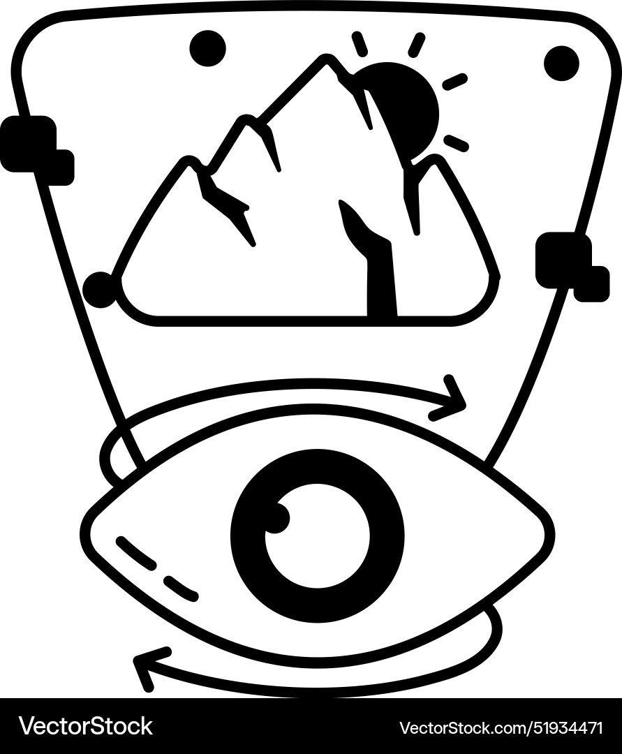 360 view Royalty Free Vector Image - VectorStock