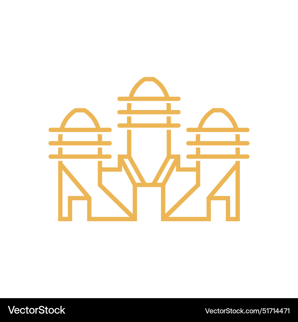 Eiffel tower logo Royalty Free Vector Image - VectorStock
