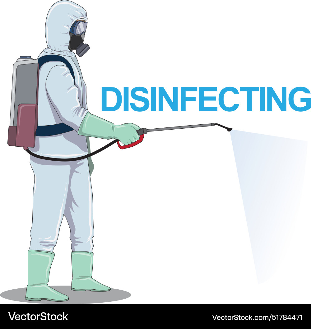 Virus disinfecting Royalty Free Vector Image - VectorStock