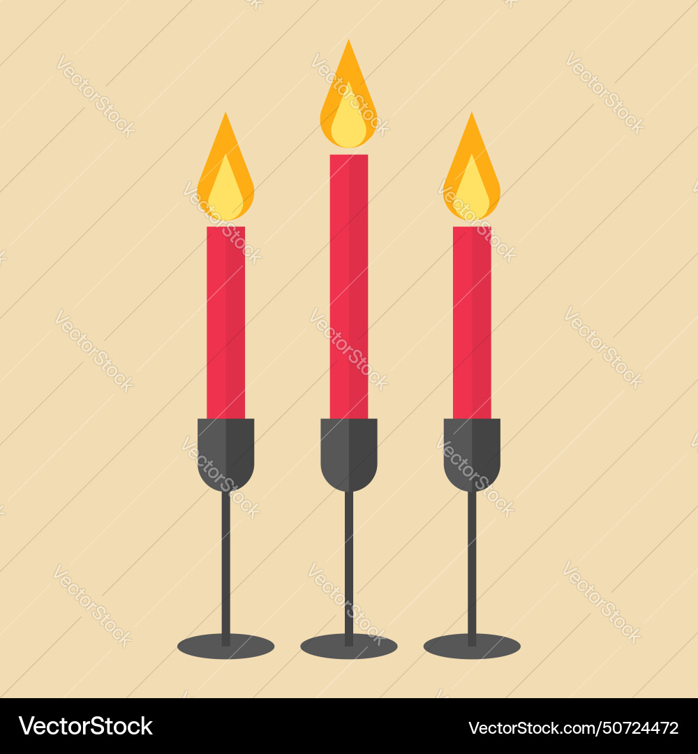 Candle Royalty Free Vector Image - VectorStock