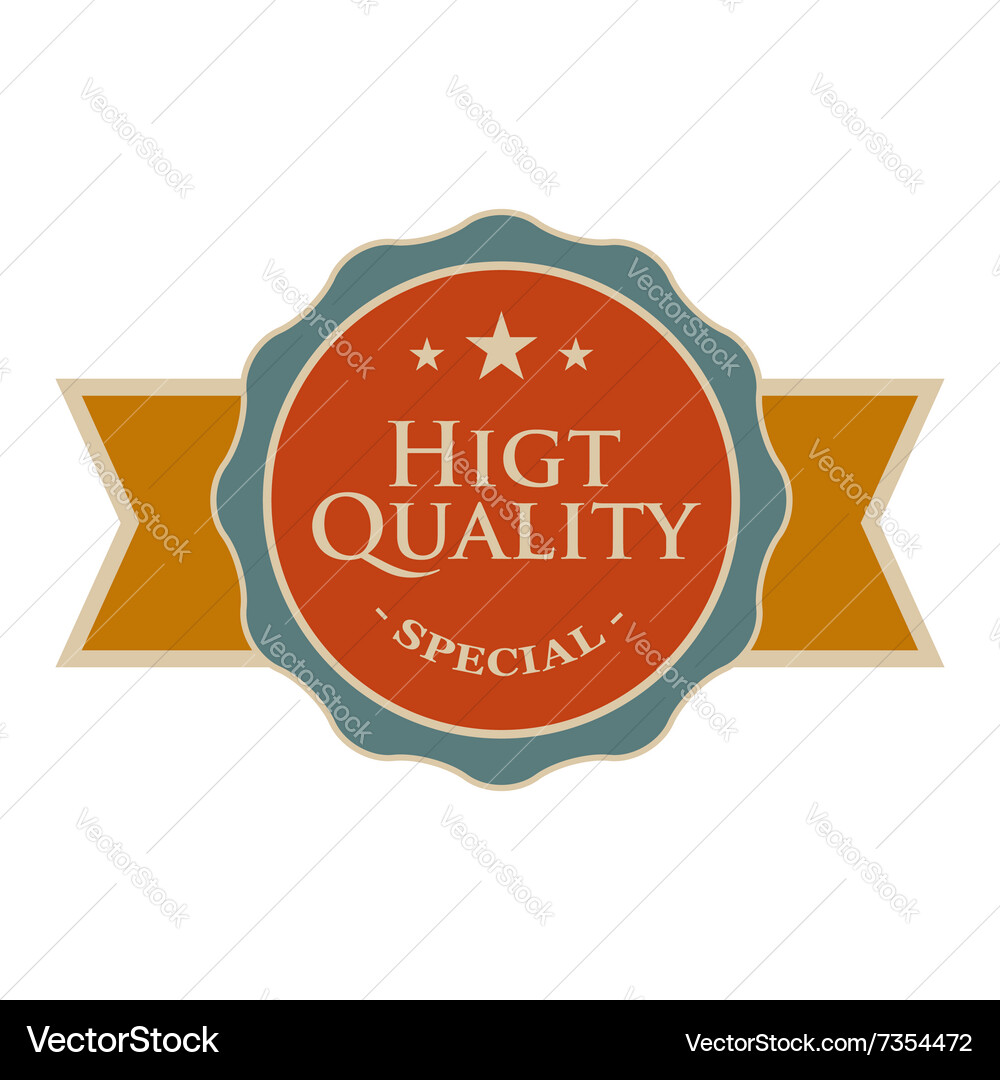 High quality round vintage banner Royalty Free Vector Image