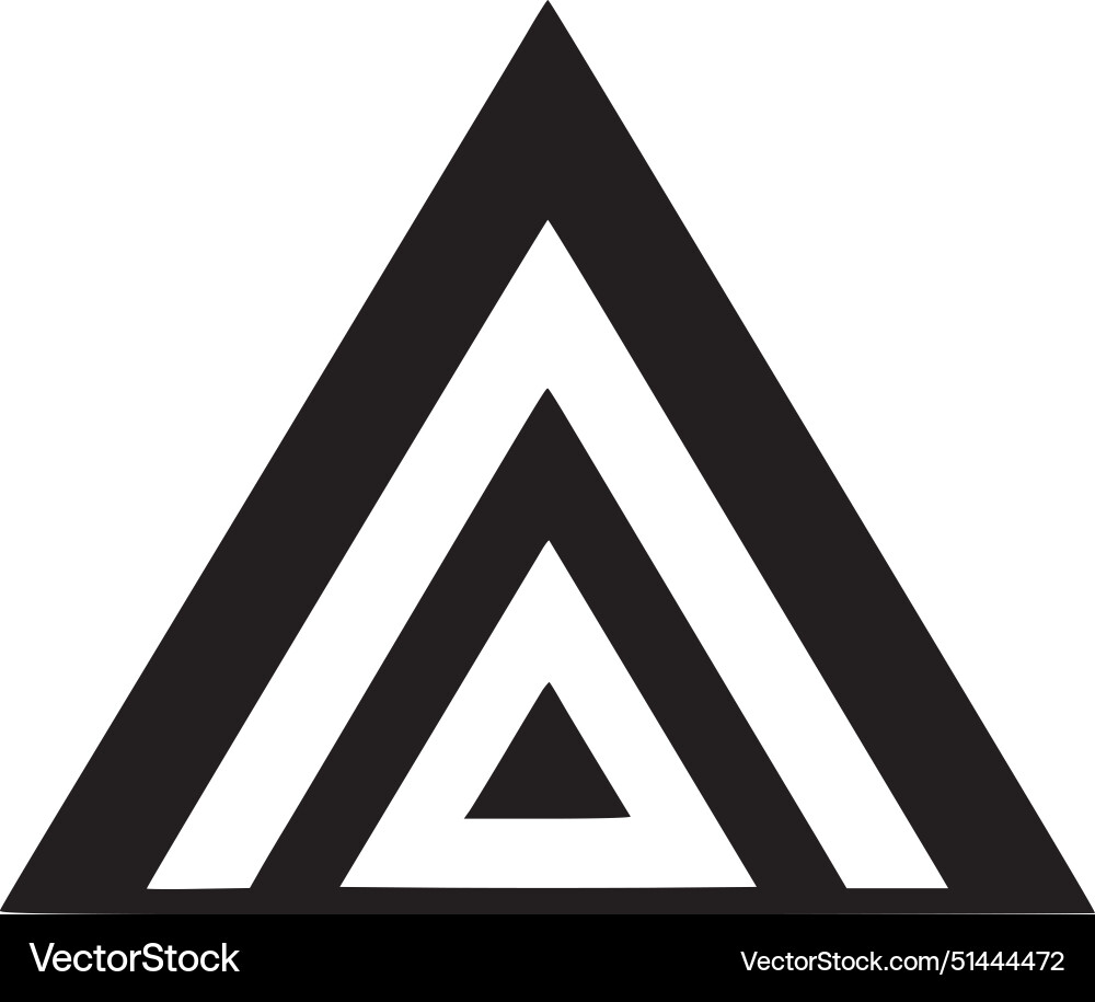 Triangle - minimalist and flat logo Royalty Free Vector