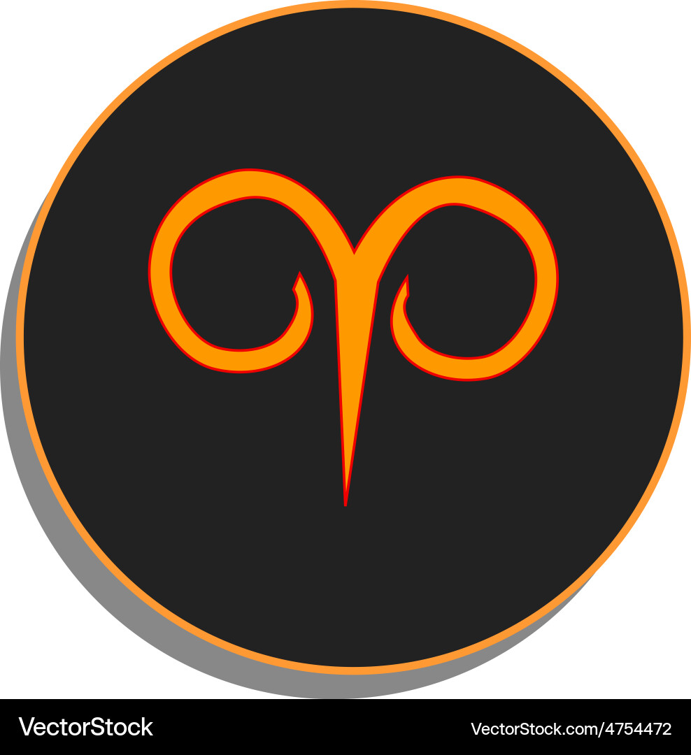 Zodiac aries Royalty Free Vector Image - VectorStock