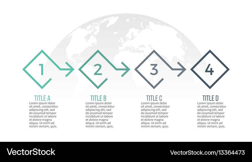 Business infographics presentation slide diagram Vector Image