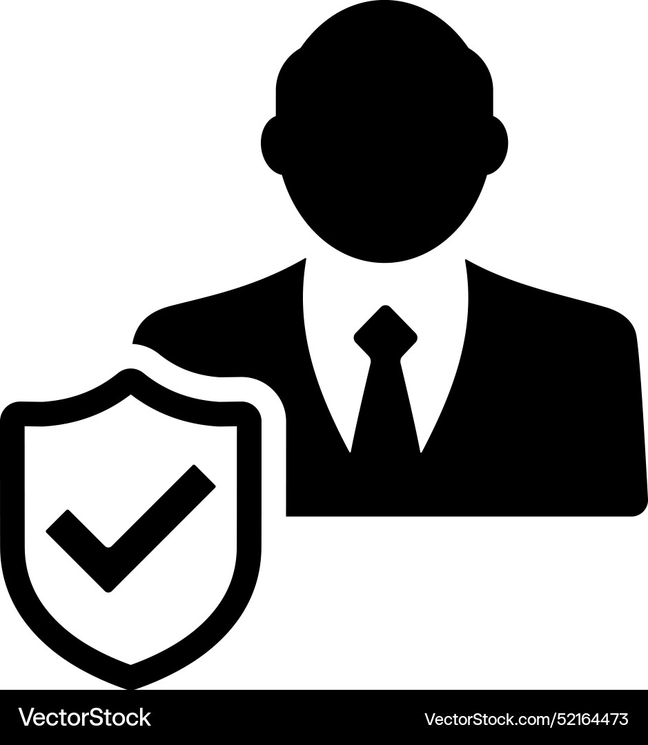 Employee insurance icon Royalty Free Vector Image