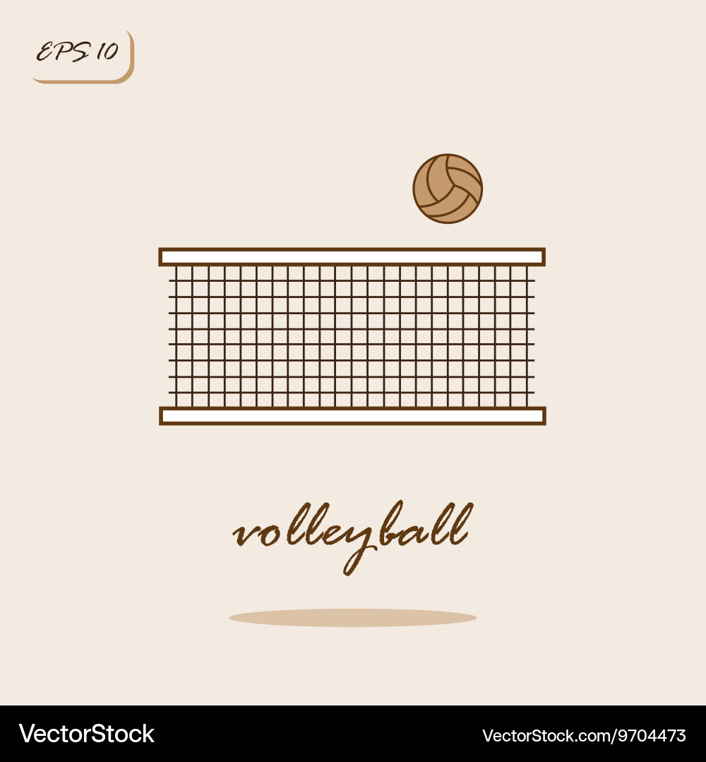Volleyball Royalty Free Vector Image - VectorStock