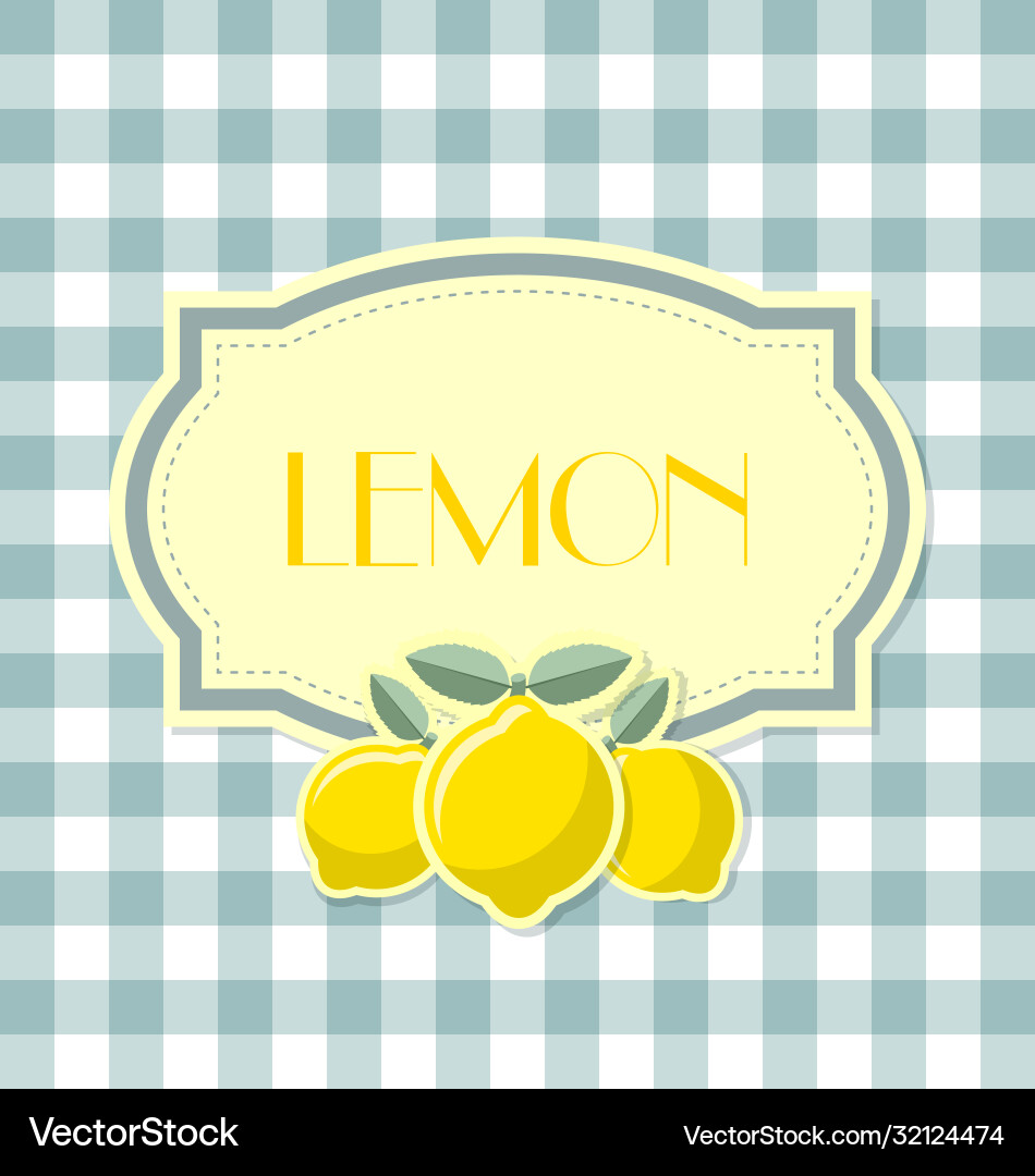 Lemon label Royalty Free Vector Image - VectorStock