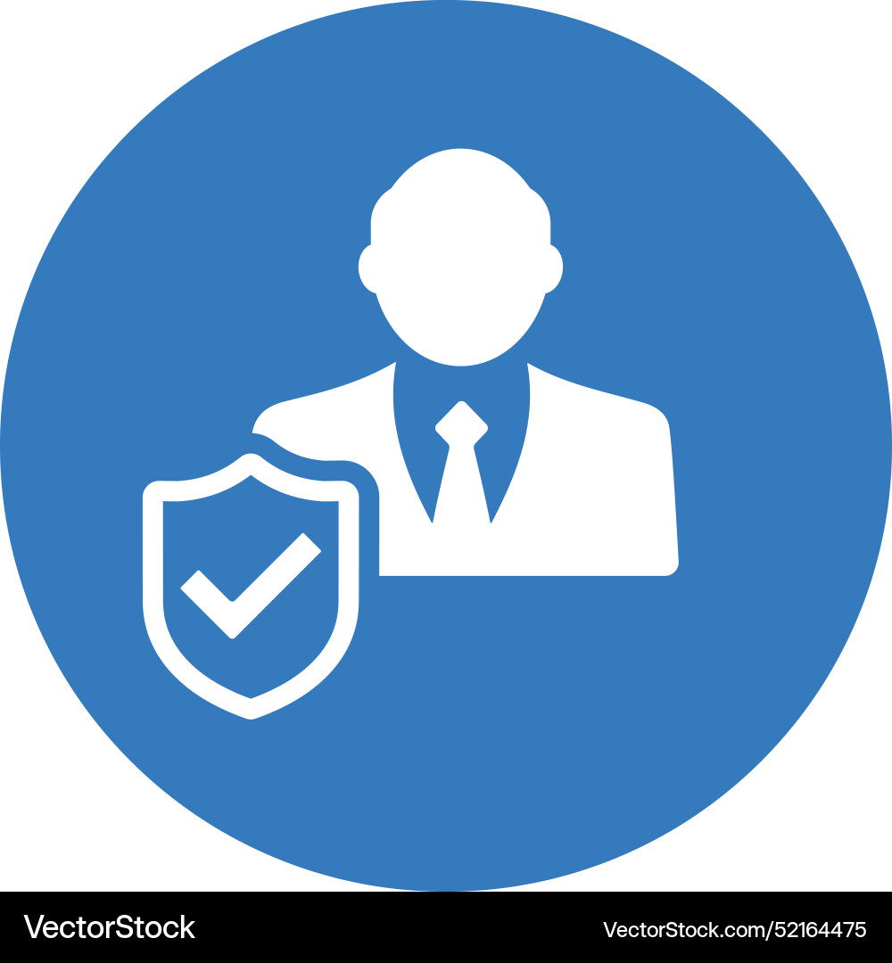 Employee insurance icon Royalty Free Vector Image