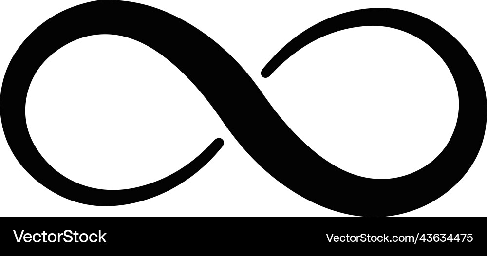 Infinity loop infinite endless icon symbol Vector Image