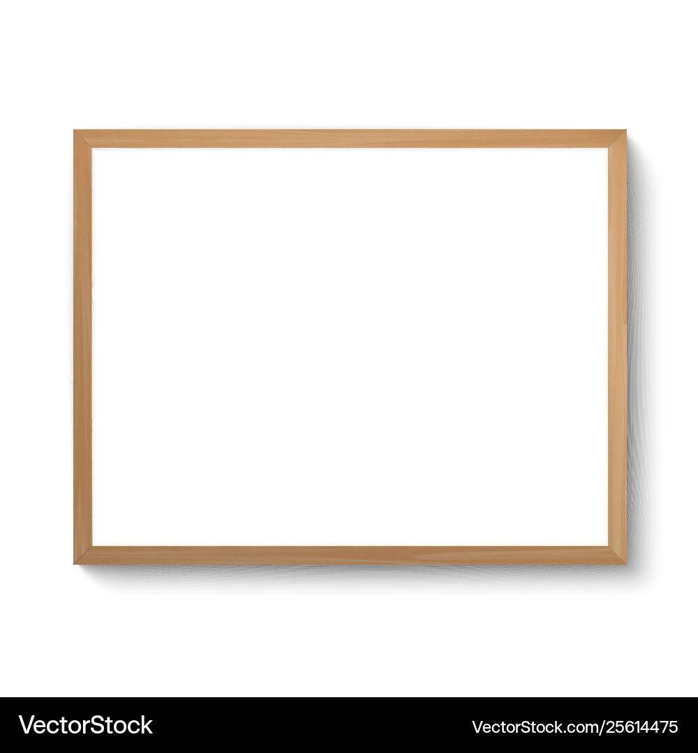 Realistic photo frame Royalty Free Vector Image