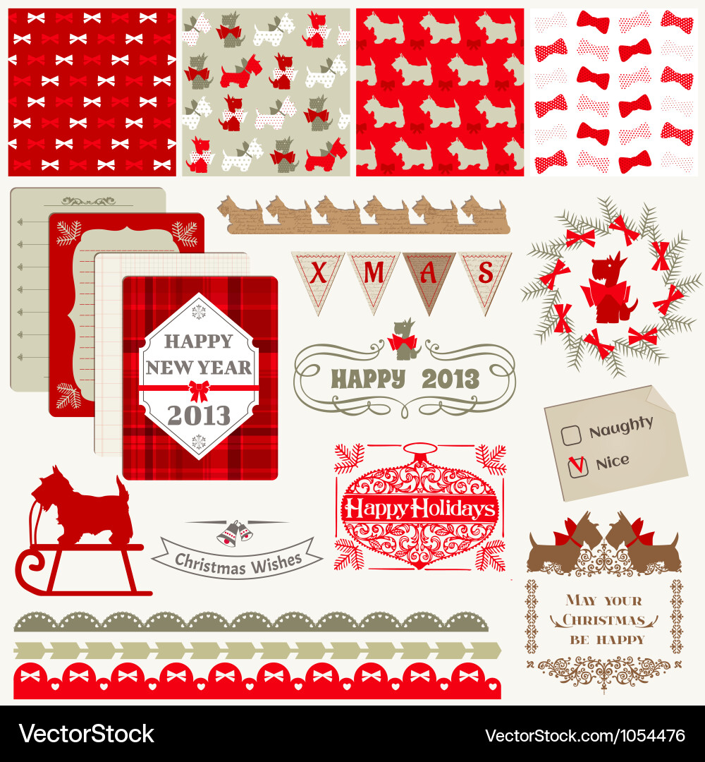 Scrapbook design elements Royalty Free Vector Image