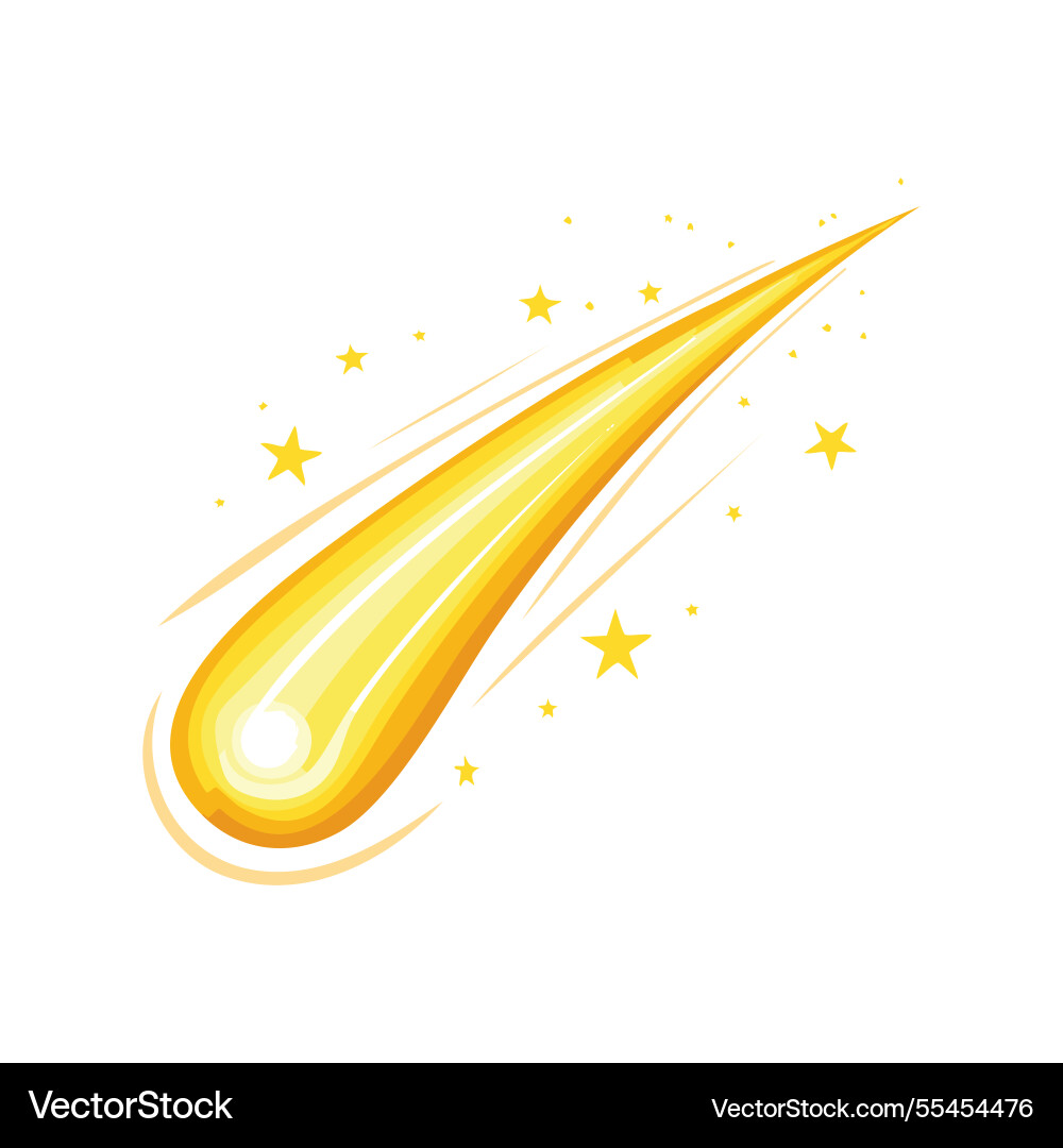 Simple comet trail Royalty Free Vector Image - VectorStock