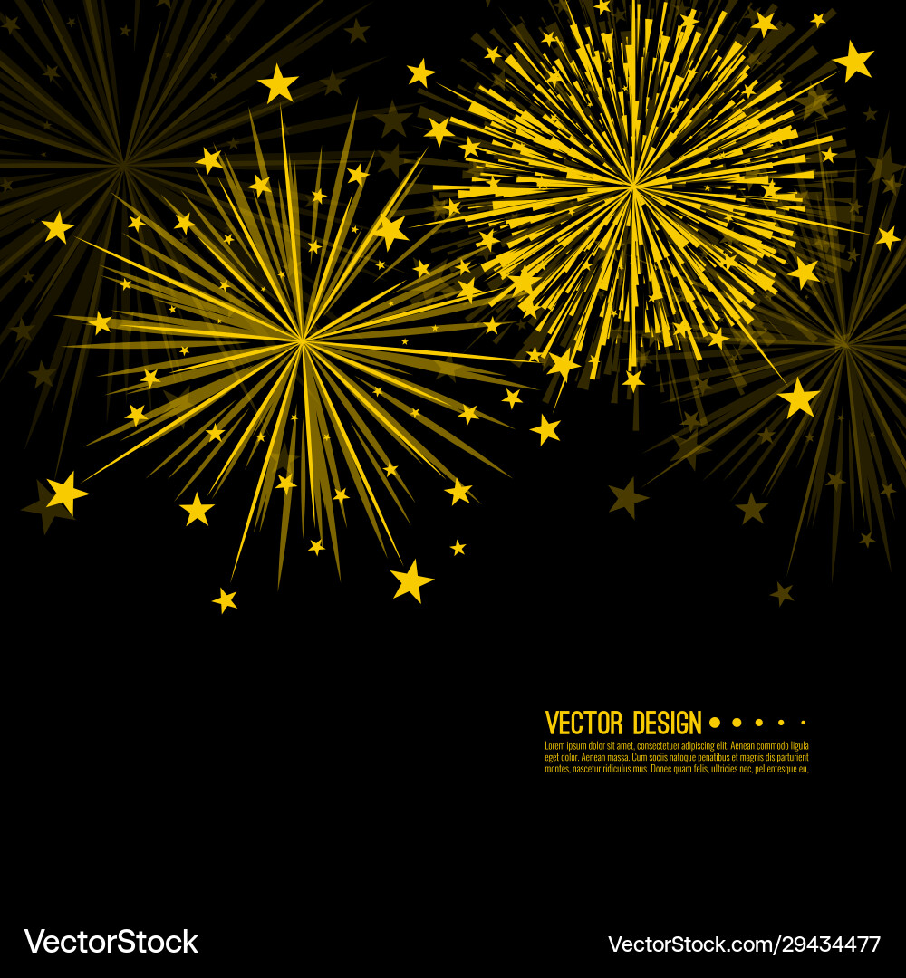 Firework design Royalty Free Vector Image - VectorStock