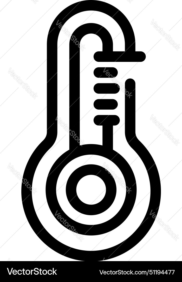 Induction hot plate icon outline Royalty Free Vector Image