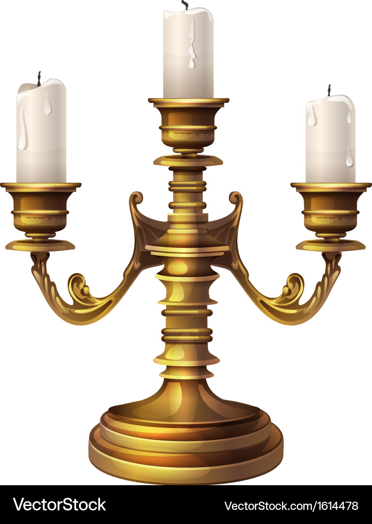 Candlestick Royalty Free Vector Image - VectorStock