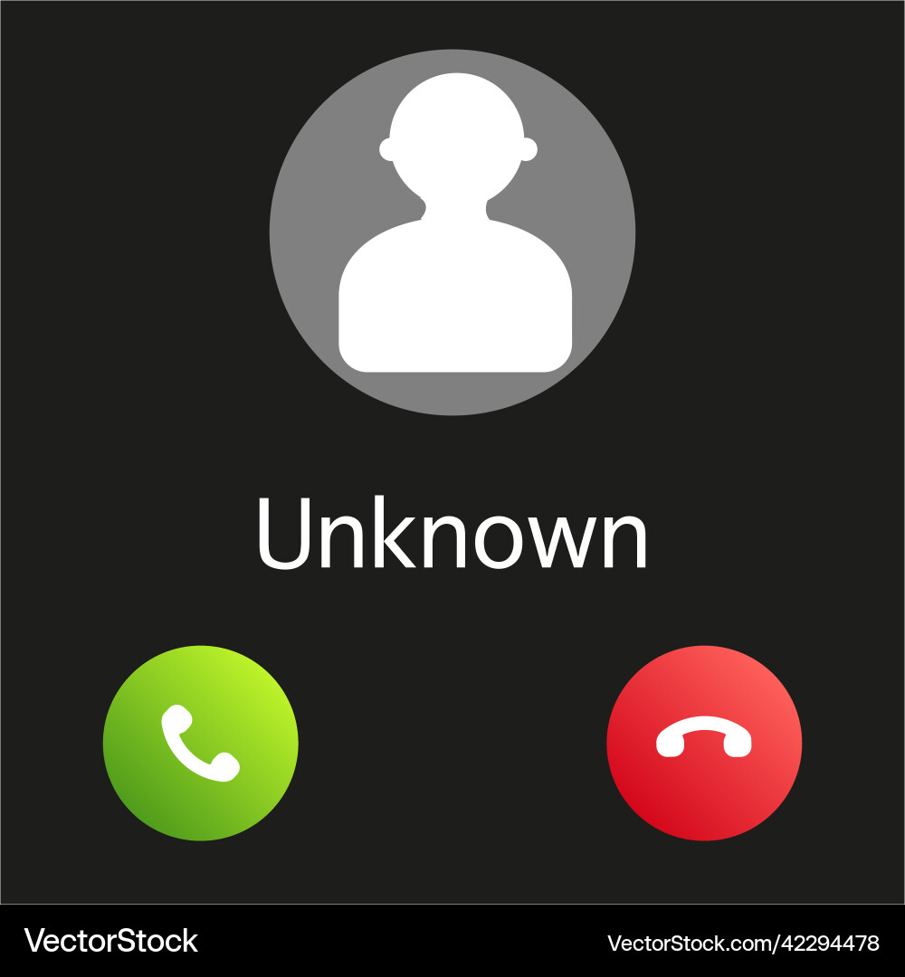 Mobile Phone Call Screen Interface Royalty Free Vector Image