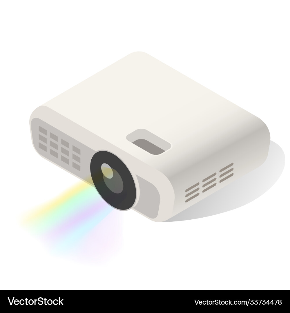Modern Projector Display Royalty Free Vector Image
