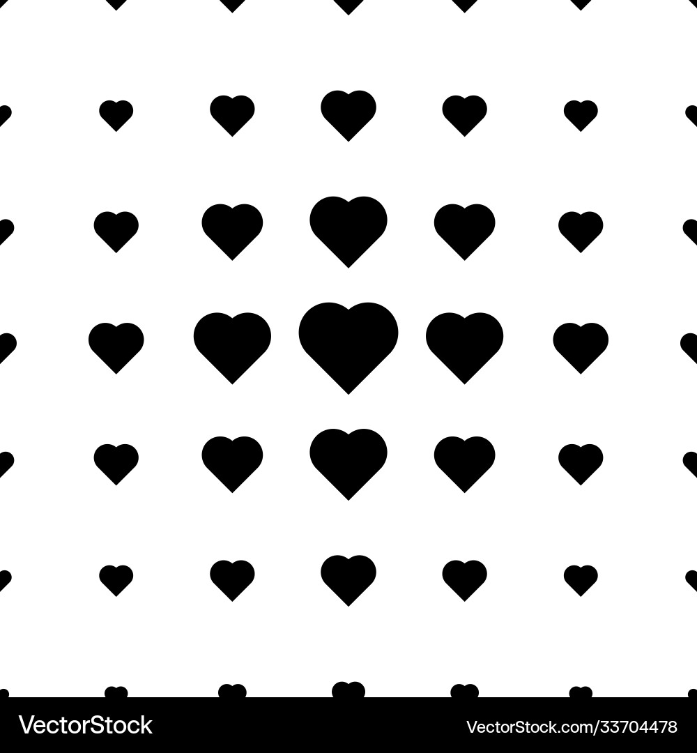 Seamless geometric pattern with hearts Royalty Free Vector