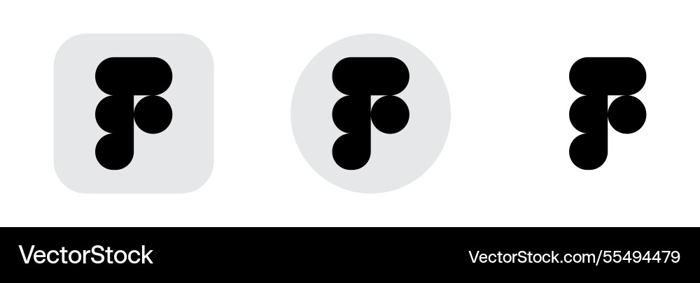 Figma logo Royalty Free Vector Image - VectorStock