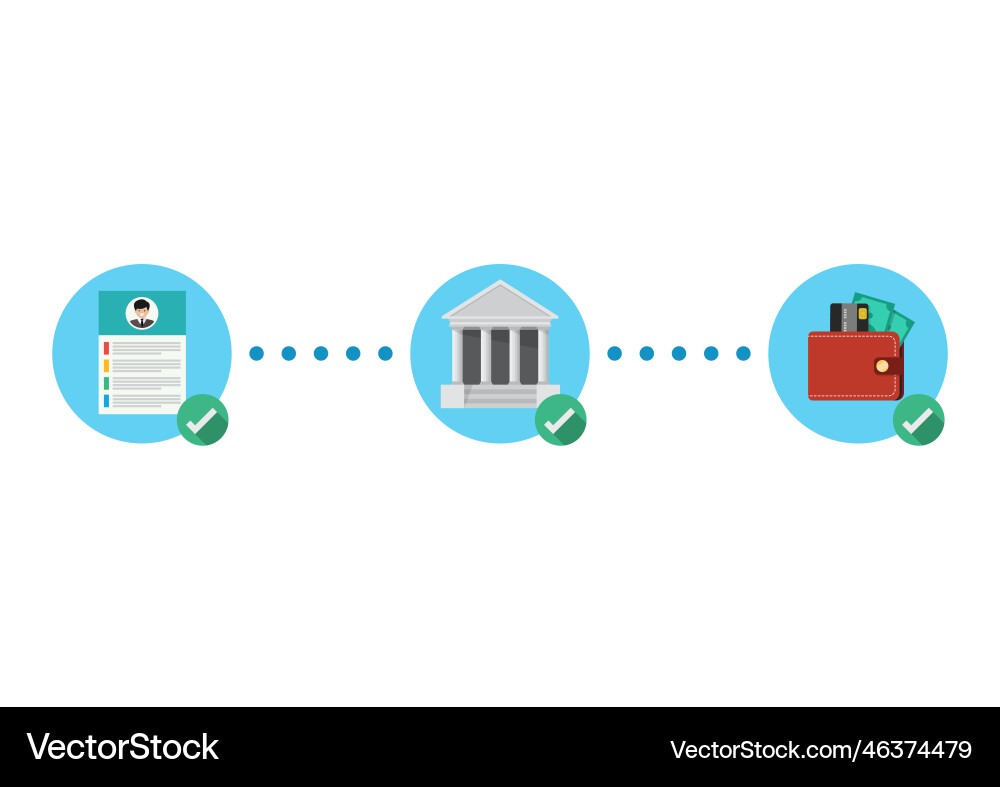 Financial services payment processing Royalty Free Vector Financial services payment processing Royalty Free Vector