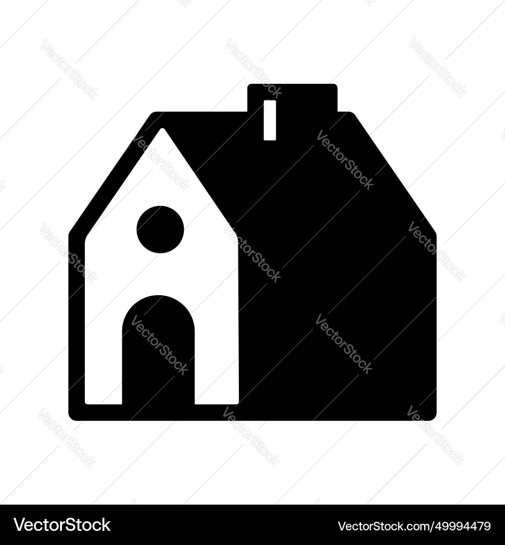 House icon symbol flat Royalty Free Vector Image