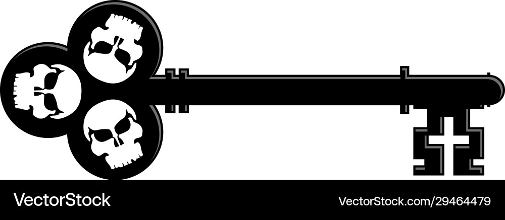 Skeleton key graphic Royalty Free Vector Image