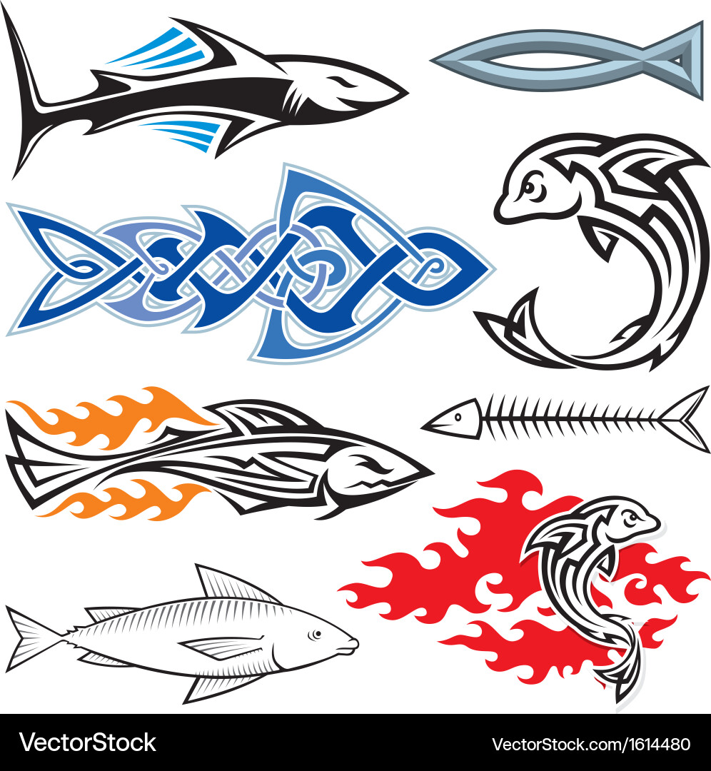 Celtic Fish Ornament Royalty Free Vector Image
