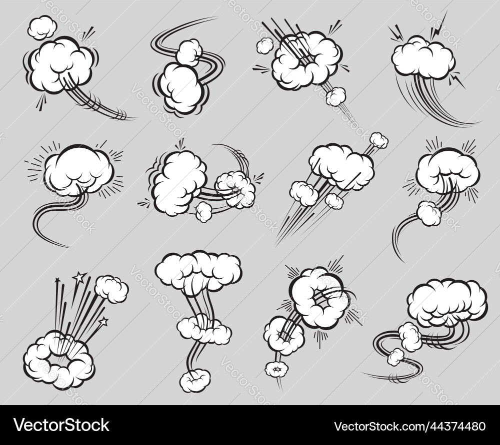 Comic Whoosh Vector Images (98)