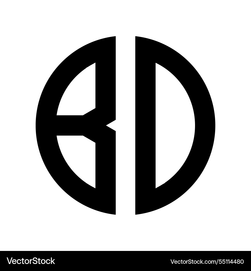 Logo bd Royalty Free Vector Image - VectorStock