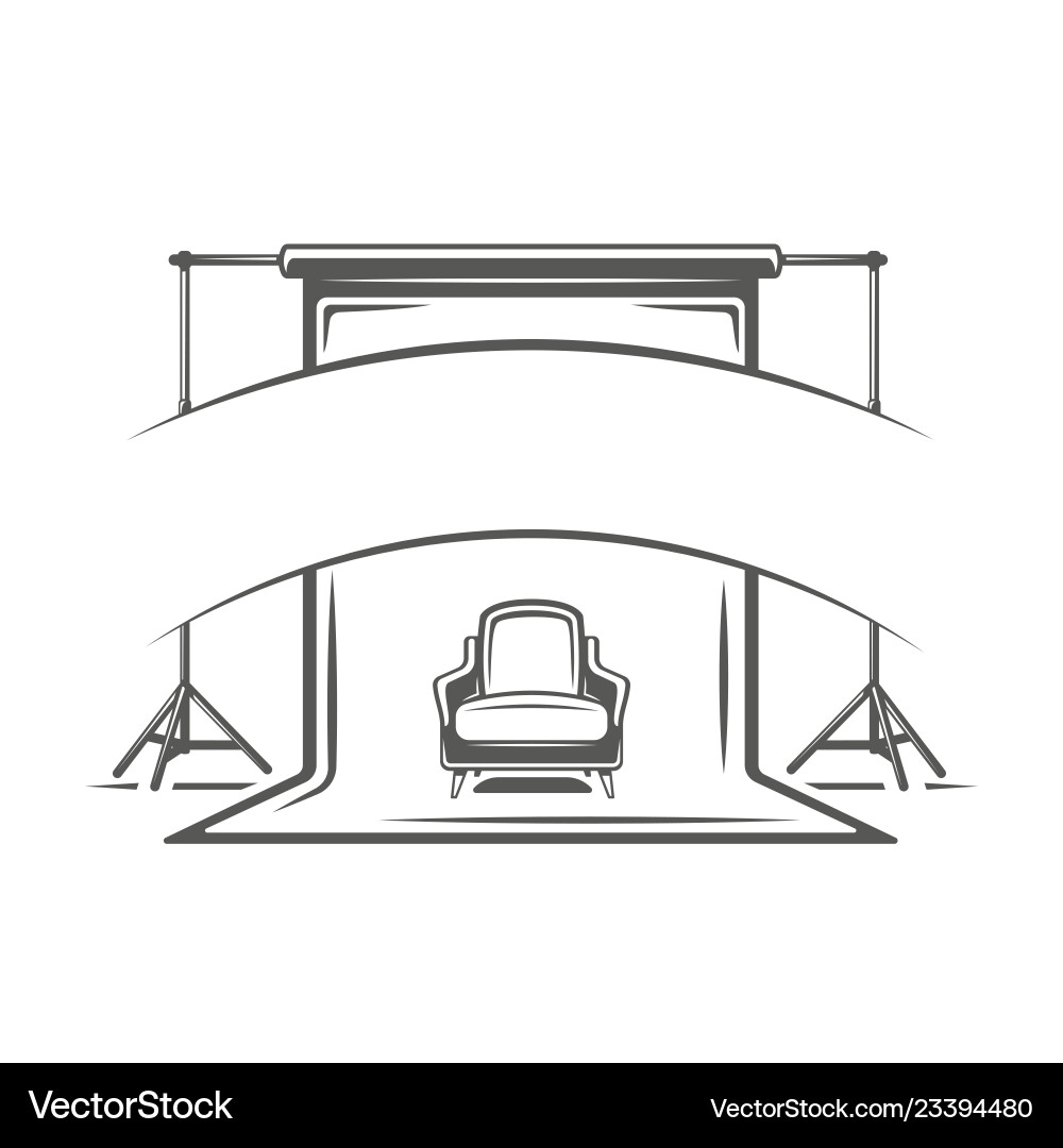 Photo studio element isolated on white background Vector Image