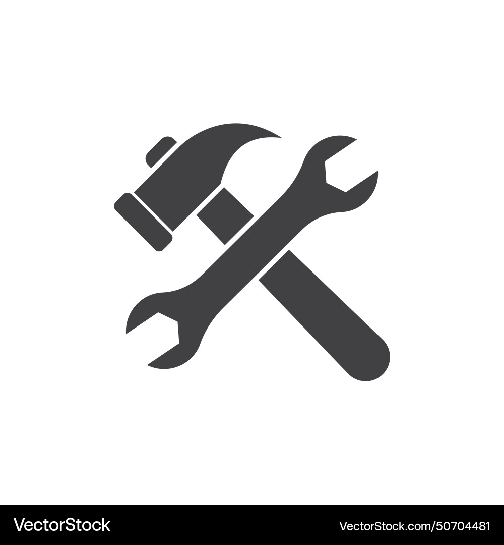 Hammer logo icon Royalty Free Vector Image - VectorStock