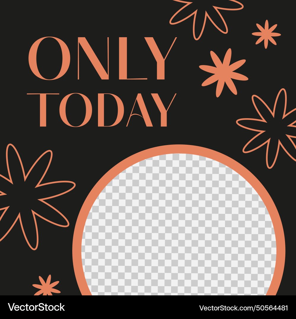 Only today special offer for customers Royalty Free Vector
