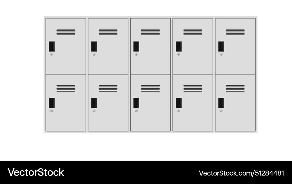 White locker on the background Royalty Free Vector Image