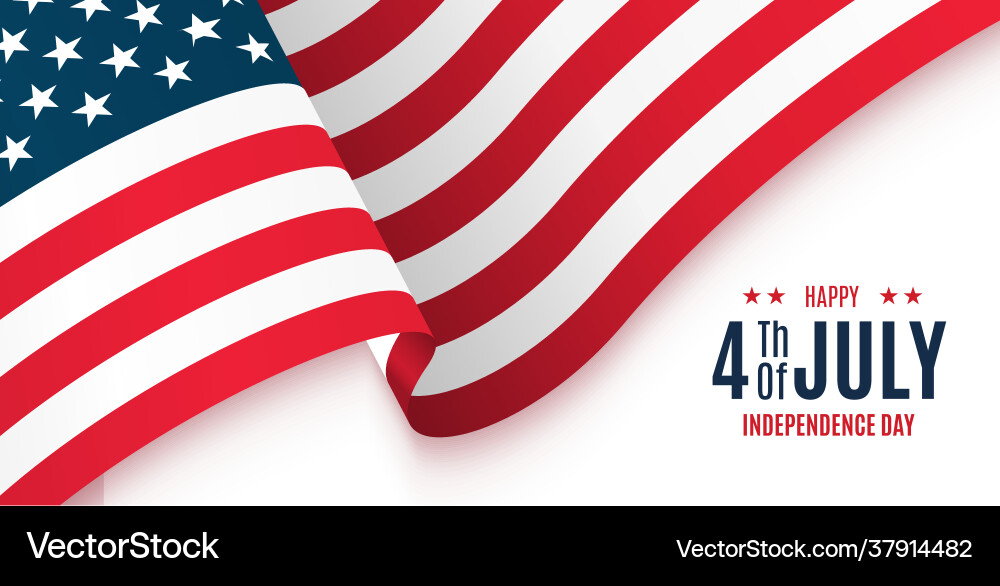 4th july banner Royalty Free Vector Image - VectorStock