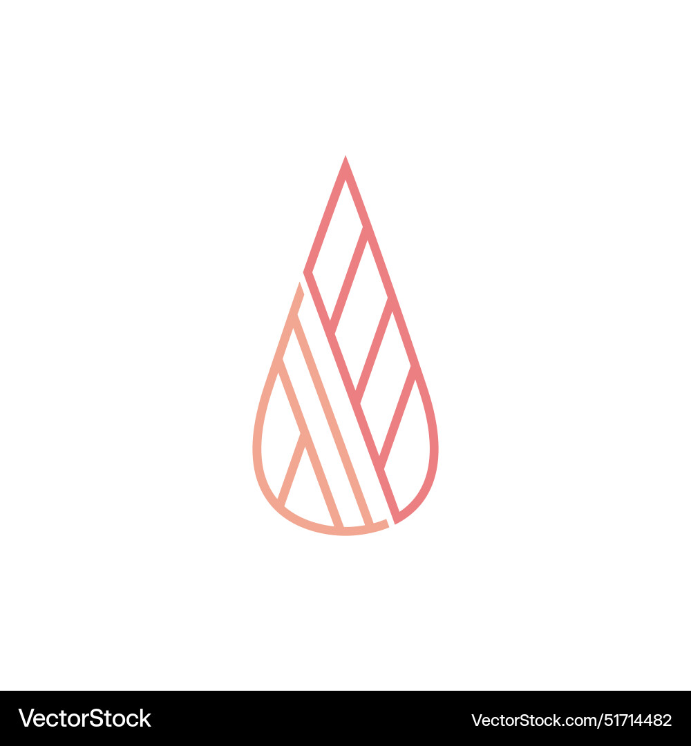 Essential oil drop logo Royalty Free Vector Image