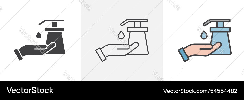 Hand wash icon Royalty Free Vector Image - VectorStock