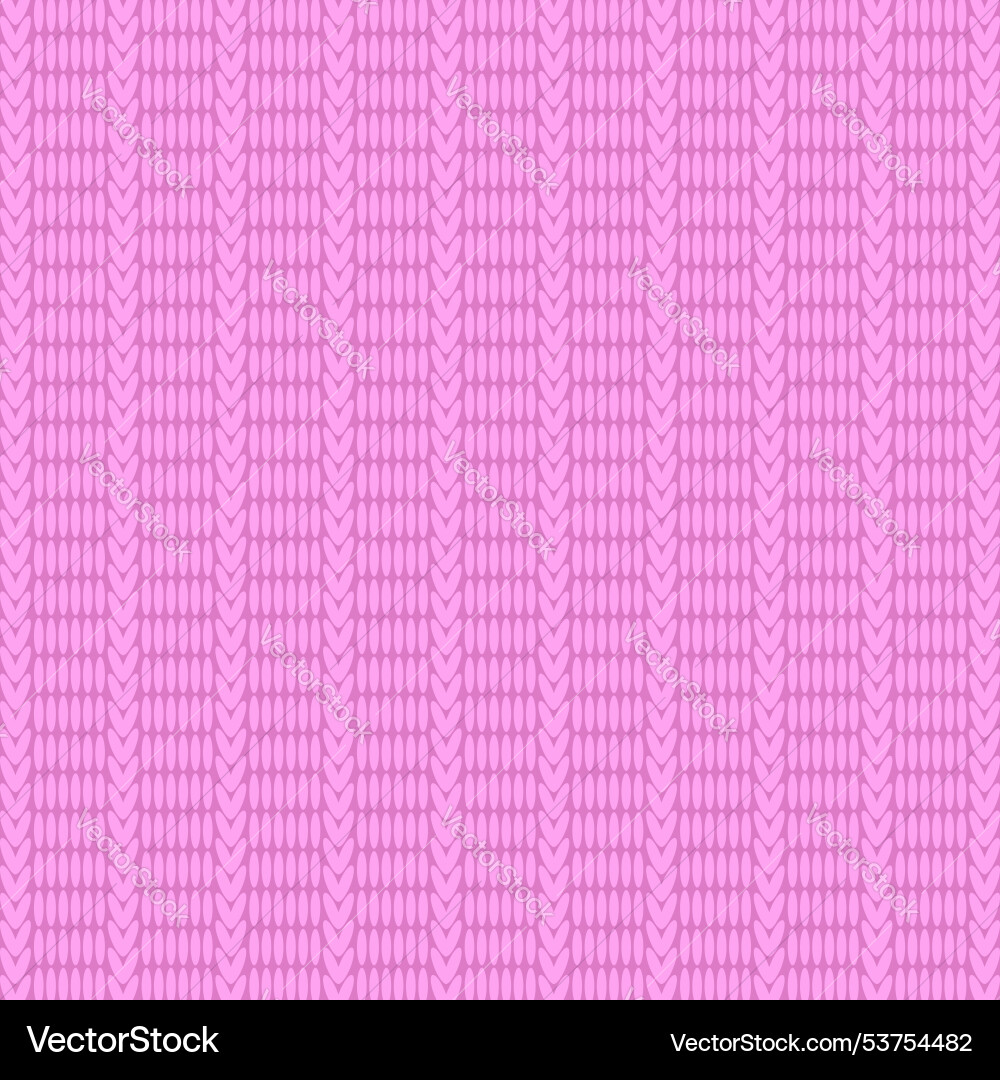 Stylish knit pink knitted texture woolen Vector Image