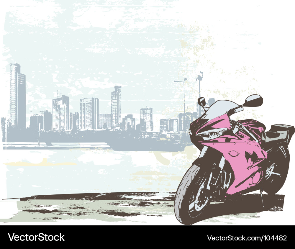 Urban Sport Bike Royalty Free Vector Image - VectorStock