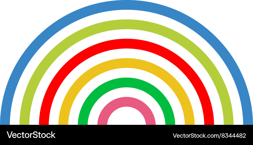 Vibrant Rainbow Stripes Royalty Free Vector Image