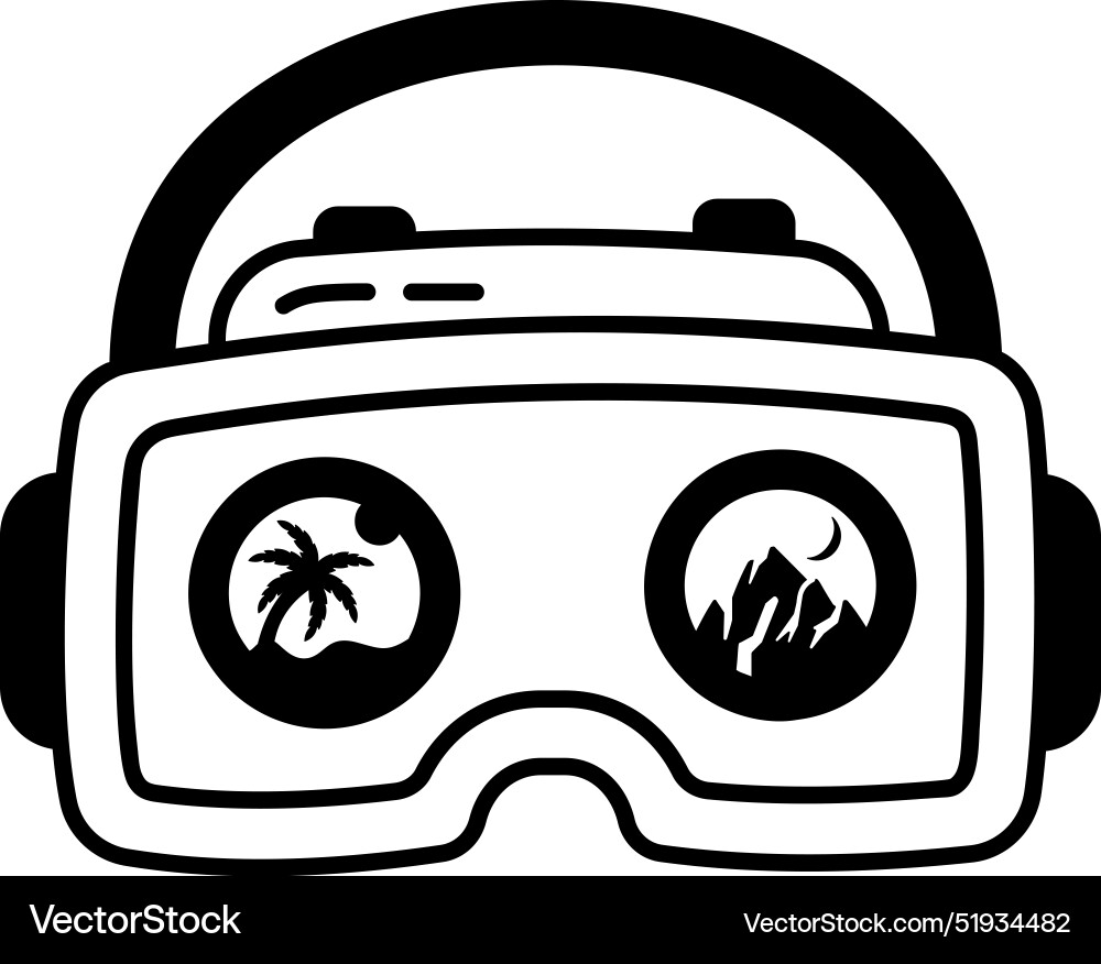 Vr headset Royalty Free Vector Image - VectorStock