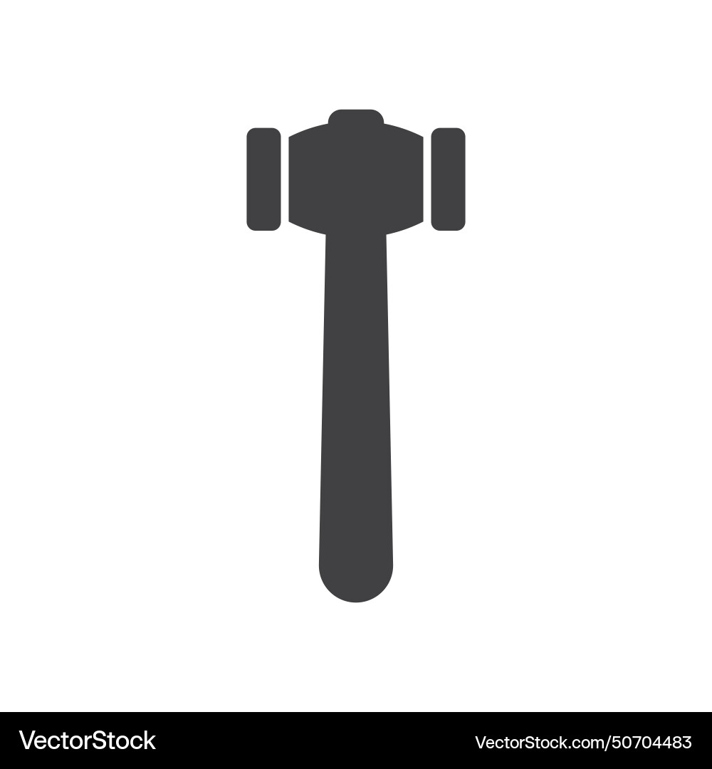 Hammer logo icon Royalty Free Vector Image - VectorStock