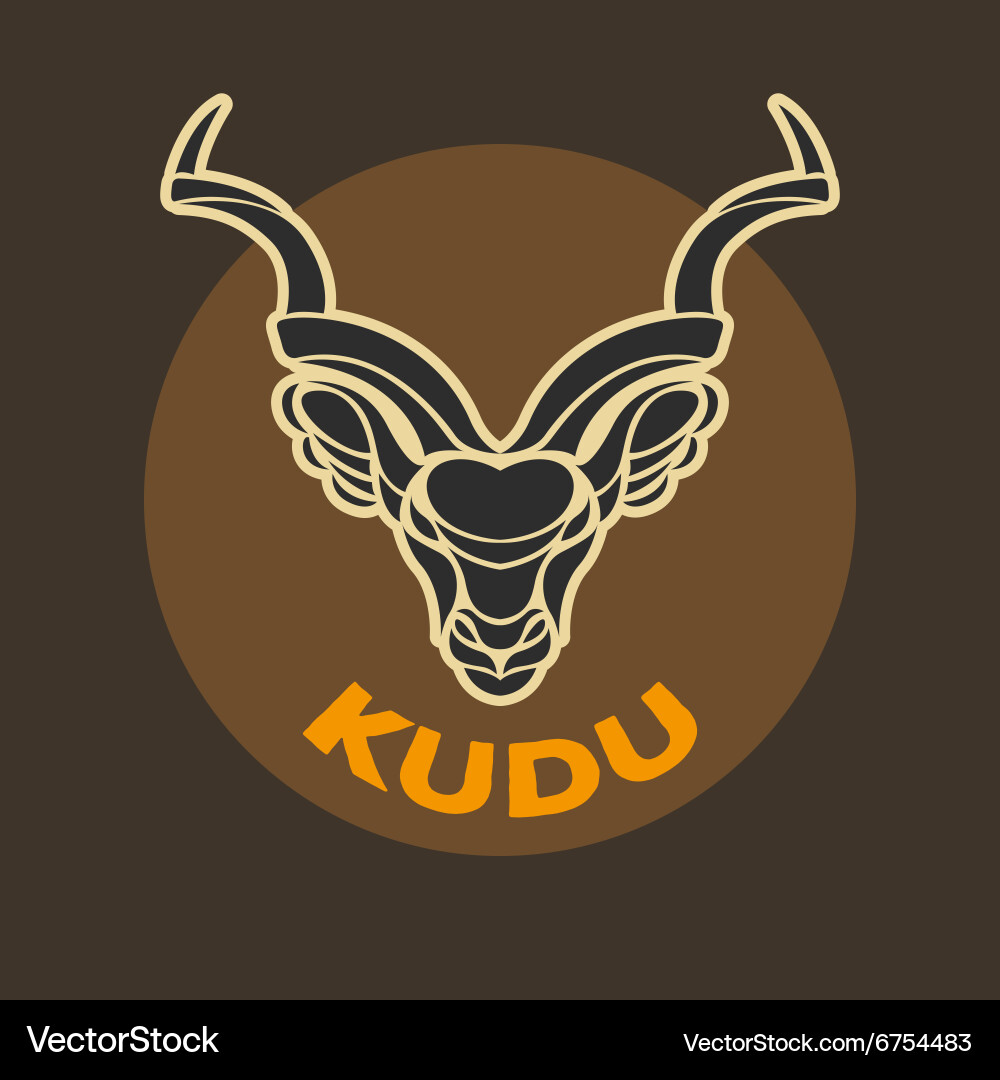 Kudu logo Royalty Free Vector Image - VectorStock