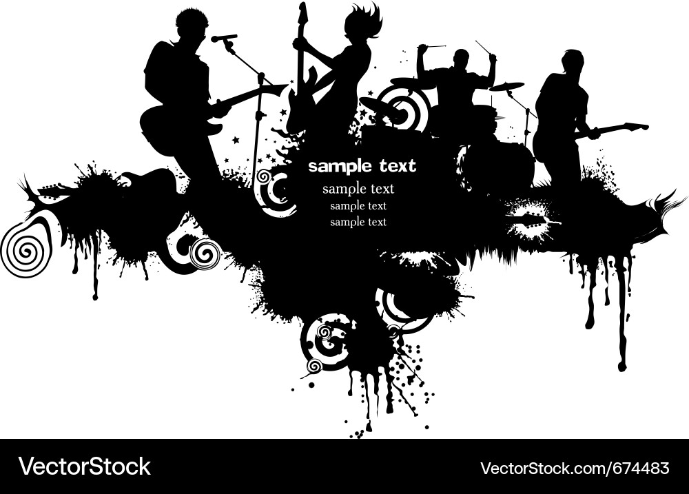 Rock band Royalty Free Vector Image - VectorStock