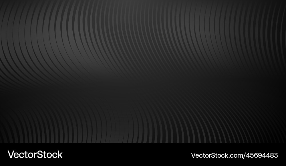 Wavy Black Lines Background Royalty Free Vector Image