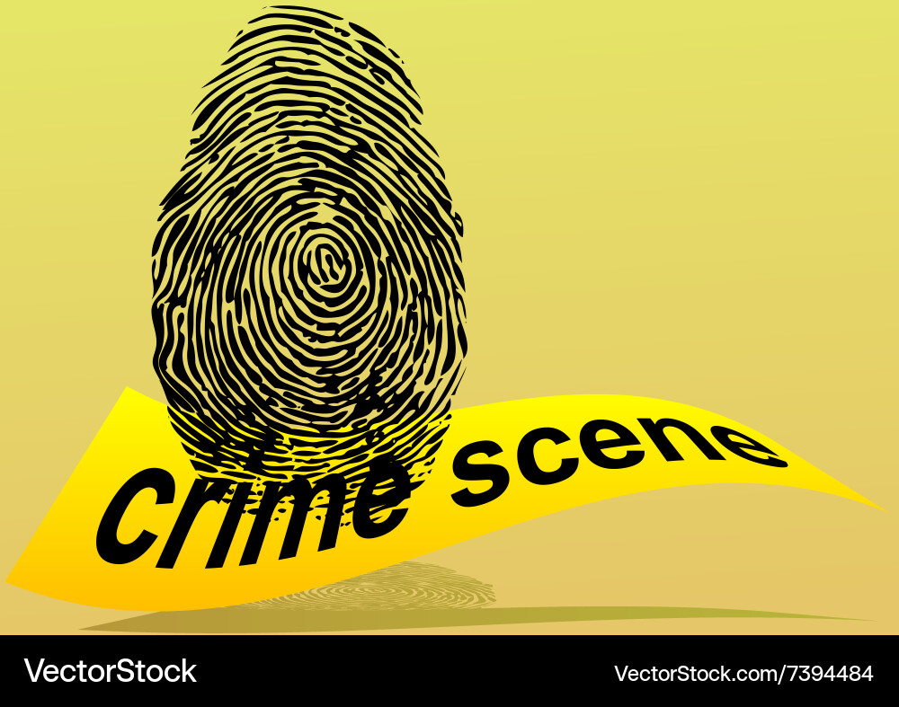 Crime scene Royalty Free Vector Image - VectorStock