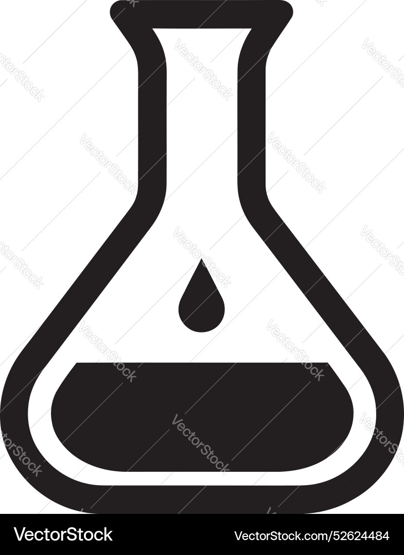 Flask fascination erlenmeyer graphics Royalty Free Vector