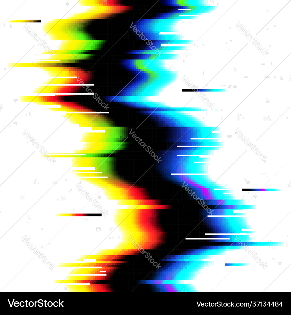 Glitch Screen Effect Royalty Free Vector Image