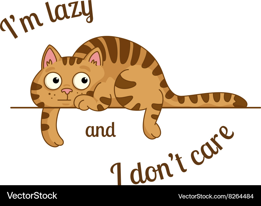 Lazy Cat Clipart