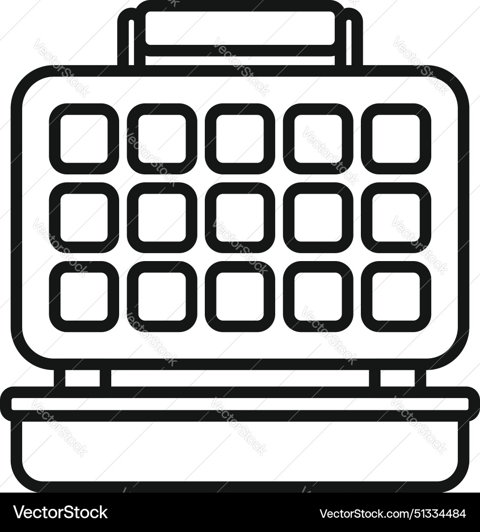 Modern waffle maker icon Royalty Free Vector Image