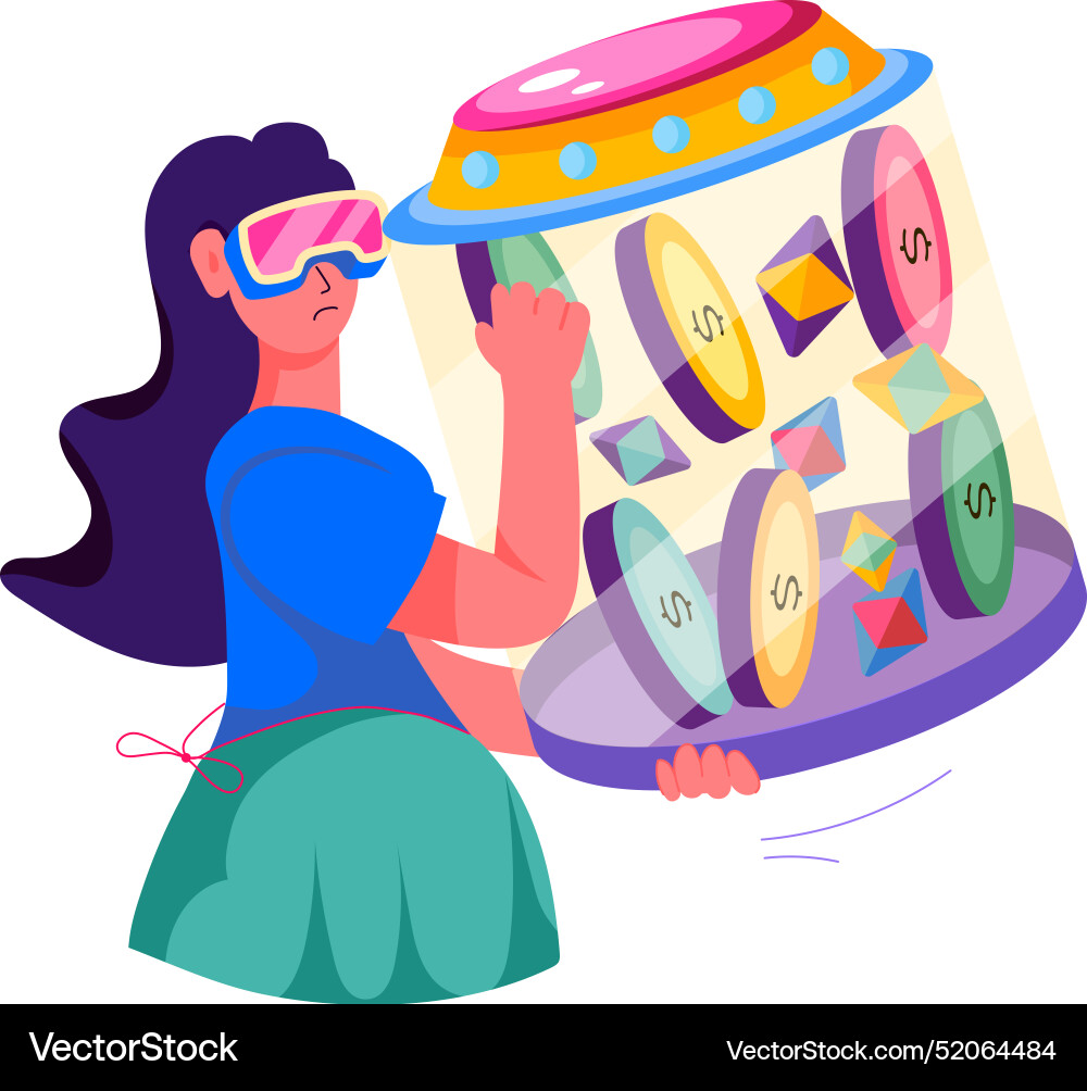 Vr trading Royalty Free Vector Image - VectorStock